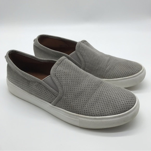 Steve Madden | Shoes | Steve Madden Gray Zarayy Womens 65 M Comfortable Light Gray Slip On Shoes ...